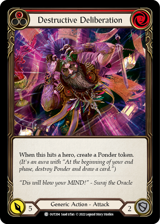 Destructive Deliberation (Red) | Common [Rainbow Foil] – Fabarmory.com